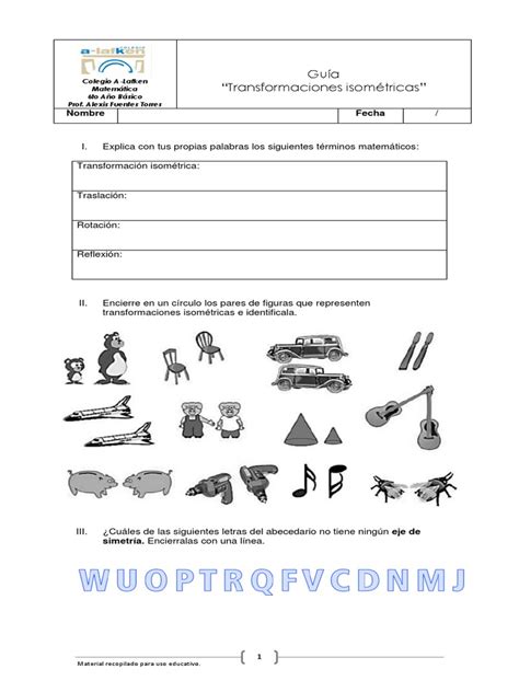 Guia Transformaciones Isometricas Pdf