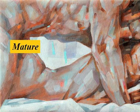 Mature Sex Wall Art Original Oil Painting Erotic Art Sex Art Sensual Modern Art Erotic Bedroom