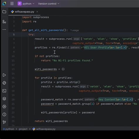 How To Show Wifi Password Using Python Coding Vscode Python Kevin