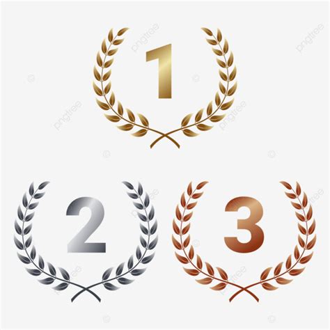 메달 벡터 일러스트 레이 션의 집합 챔피언 메달 우승자 Png 일러스트 및 벡터 에 대한 무료 다운로드 Pngtree