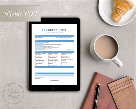 Emdr Progress Note Template For Therapists Counselors Psychologists