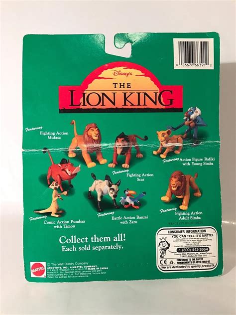 Vintage Disney Lion King Comic Action Pumbaa Timon Figures 2 Pack 1994