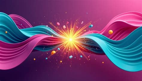 Free Chromatic Waves Collide Photo Abstract Ribbons Waves Download At Stockcake