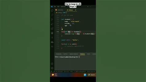 For In Loop In Js Part 1 Htmlcsswebsite Javascriptengineer