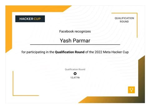 Yash Parmar On Linkedin Hello Connections Im Happy To Share That I Had Participated In Meta