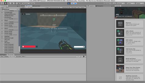 Fps Microgame Not Working Getting Started Unity Discussions