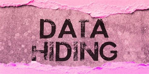 Text Caption Presenting Data Hiding Internet Concept Secretly