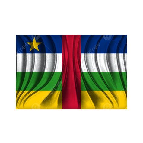 Central African Republic Wavy Flag Vector Illustration Central African Republic Flag Wavy Flag