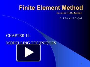 Finite Element Method Presentation Free To Download
