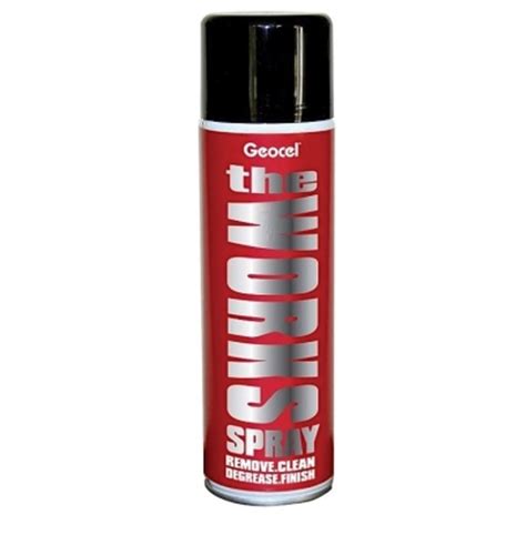 Geocel The Works Spray Cleaning Solvent Adhesive Sealant 500ml