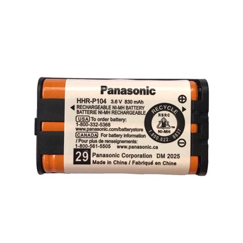 قیمت و مشخصات باتری تلفن بی سیم پاناسونیک مدل P P104 زیراکو