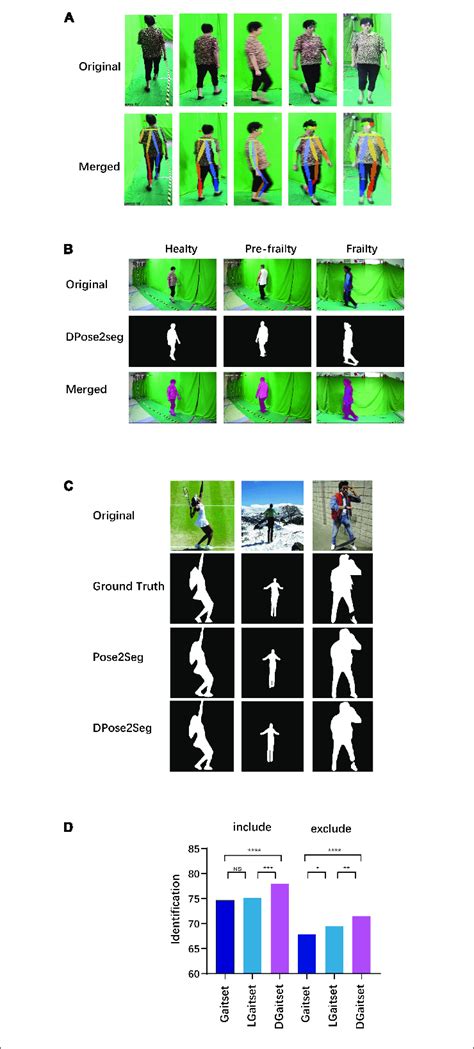 Results Of Key Point Extraction Silhouette Segmentation And Gait