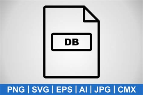 vector db icon graphic by iyikon · creative fabrica