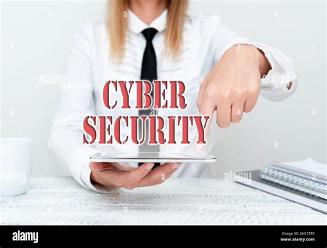Text Showing Inspiration Cyber Security Business Idea Protect A Computer System Against