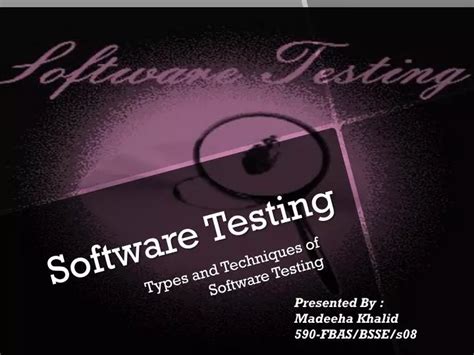 PPT Software Testing PowerPoint Presentation Free Download ID
