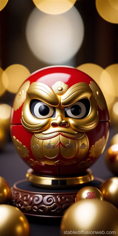 Golden Daruma With Auspicious Meaning Stable Diffusion Online