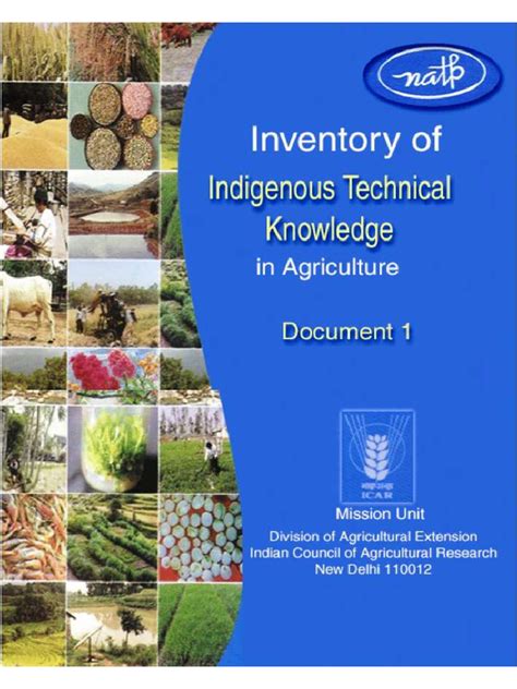 Inventory Of Indigenous Technical Knowledge In Agriculture Document 1 Pdf Knowledge Mulch