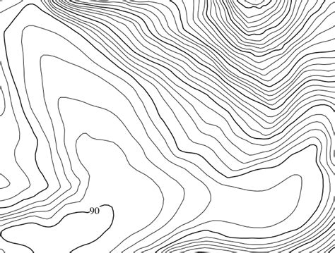 What Color Are Contour Lines On A Topographic Map Map