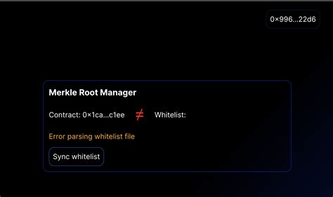 GitHub Gsteenkamp89 Merkle Demo Whitelist Management For Web3 Projects