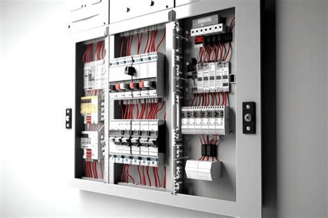 Premium Photo 3d Render Electrical Panel Generative Ai