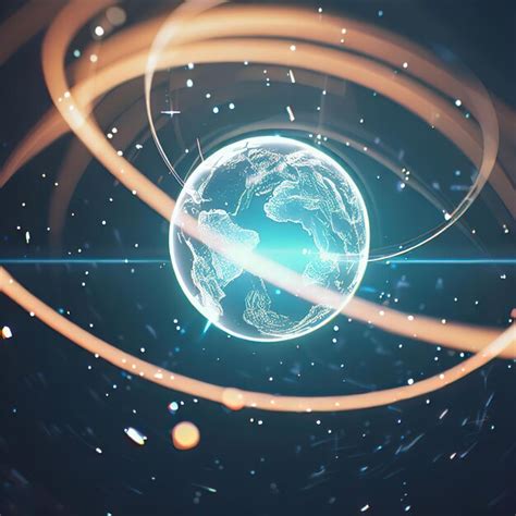 Premium Photo Virtual Planet Earth With Particles And Lines Network Connection Big Data