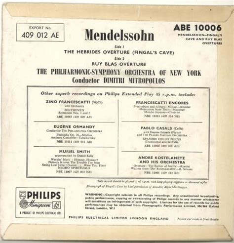 Felix Mendelssohn Overture The Hebrides Fingals Cave Overture