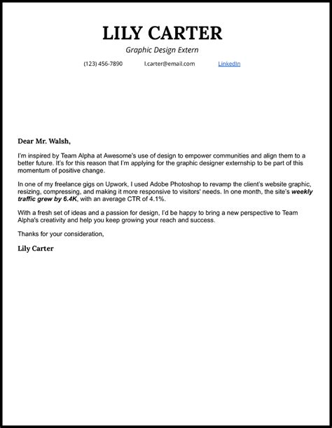 Creative Cover Letters Samples Great Cover Letter Examples 2020 How