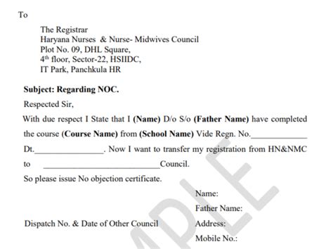 Haryana Nurses And Nurse Midwives Council Hnc Good Standing Foreign Verification Noc And