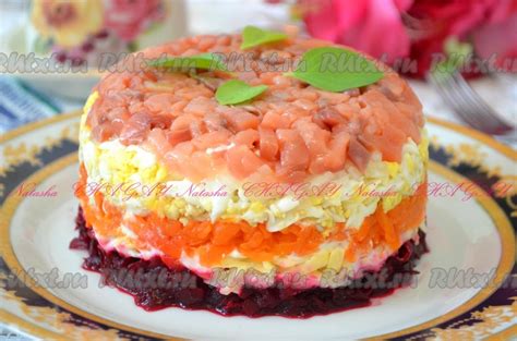 Салат Сёмга на шубе 10 фото в рецепте