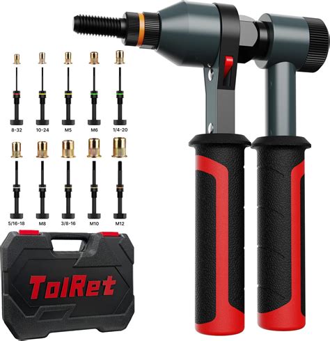 Tolret Rivet Nut Tool Rivet Nut Kit Rivnut Tool Kit With 10 Metric And
