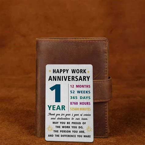 Richesele 1 Year Work Anniversary Card 1 Years 1st Work Anniversary