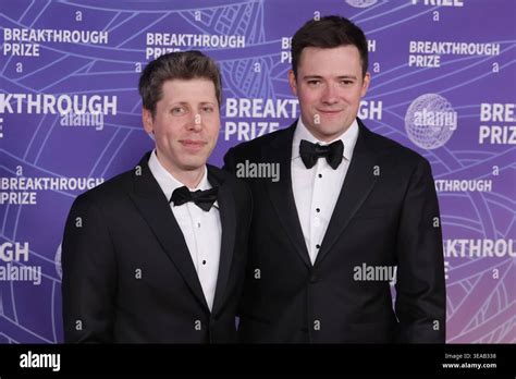 Sam Altman And Oliver Mulherin Attends The 12th Breakthrough Prize