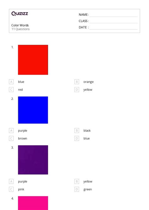 50 Words Worksheets For 1st Class On Quizizz Free And Printable
