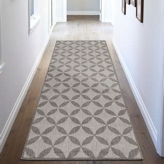 Ottomanson Jardin Collection Grey Contemporary Star Design Indoor
