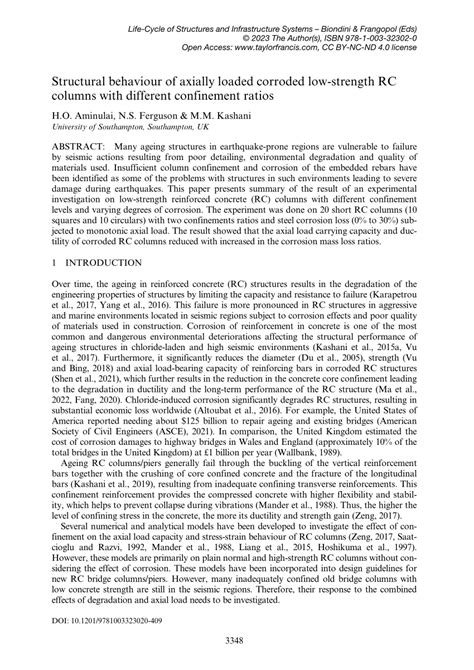 Pdf Structural Behaviour Of Axially Loaded Corroded Low Strength Rc Columns With Different