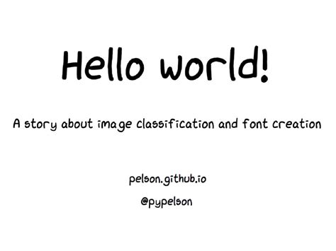 Introducing The Xkcd Font Speaker Deck