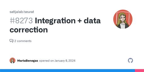 Integration Data Correction · Issue 8273 · Satijalabseurat · Github