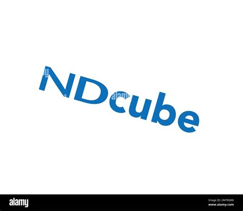 NDcube Rotated Logo White Background B Stock Photo Alamy