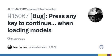 Bug Press Any Key To Continue When Loading Models · Issue 15067