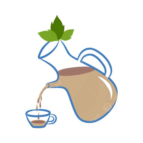 주전자와 컵 벡터 일러스트 레이 션 찻주전자 커피 음료수 Png 일러스트 및 벡터 에 대한 무료 다운로드 Pngtree