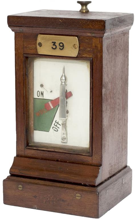 Gwr Mahogany Cased Signal Box Home Signal Signal Box Instruments