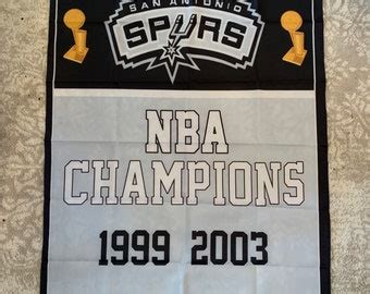 Spurs Championship Banner Etsy