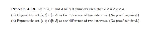 Solved Let A B C And D Be Real Numbers Such That A