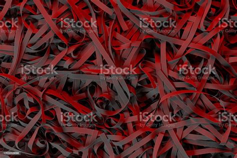 배경으로 빨간색 사실적인 리본입니다 3d 렌더링 공간을 복사합니다 빈 공간 공란에 대한 스톡 사진 및 기타 이미지 공란 디자인 디지털 생성 이미지 Istock