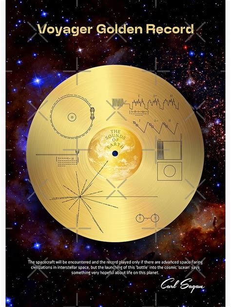 Nasa Voyager 1 Golden Record — ⭐hi Res Space Poster Photographic