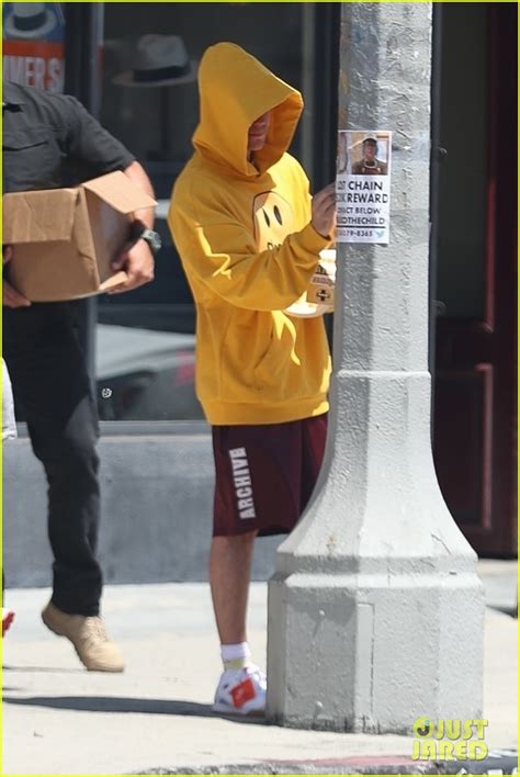 Justin Bieber Hits The Streets To Promote His Drew House Clothing Line