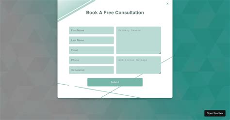 React Aria Example Codesandbox