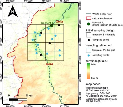 Small Scale Sampling Within A 4 4 Km Sampling Grid In The Direct Download Scientific Diagram