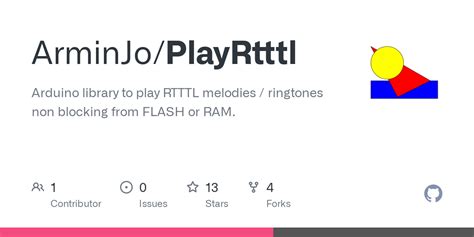 Github Arminjo Playrtttl Arduino Library To Play Rtttl Melodies Ringtones Non Blocking From