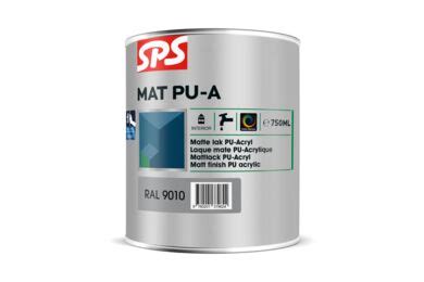 SPS PU Acryl Lakverf Basis Zijdeglans Ral 9010 Zuiverwit 750ml
